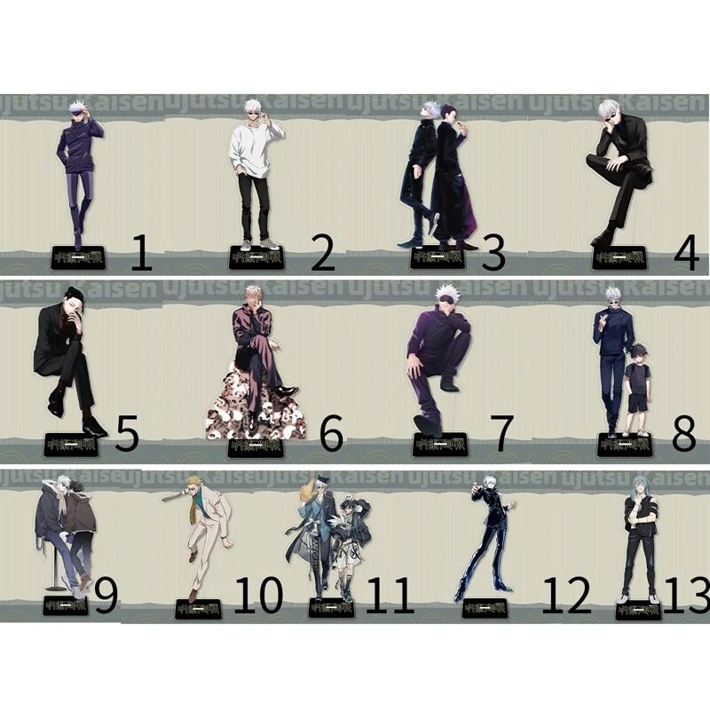 Mô hình Standee Jujutsu Kaisen Gojo Megumi Yuji Nobara Nanami Toge ...