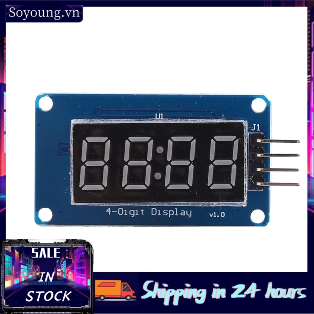 Soyoung LED Display Module Red Light Digital 4-Digit 7-Segments ...