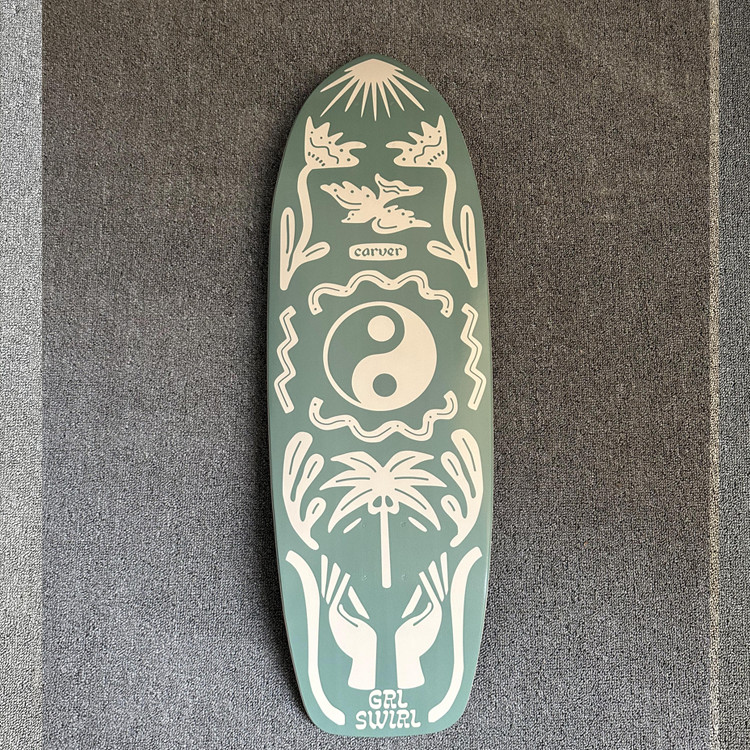 American Carver Tai Chi Board {YinYang} Đồng Thương Hiệu GRLSWIRL Bạn ...