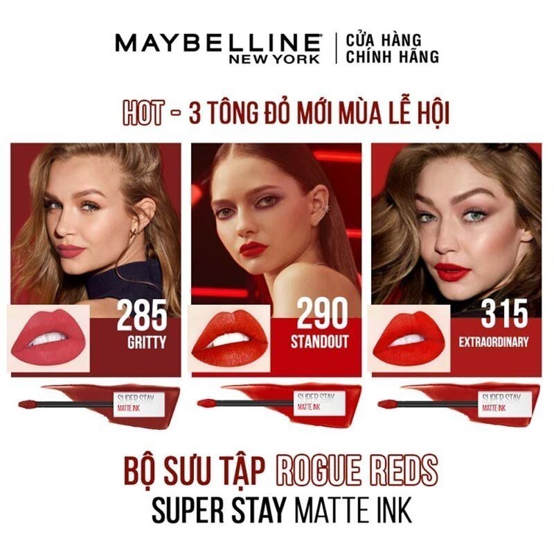 Son Kem Lì 16h Lâu Trôi Maybelline Superstay Matte Ink Limited Edition 5ml | Shopee Việt Nam