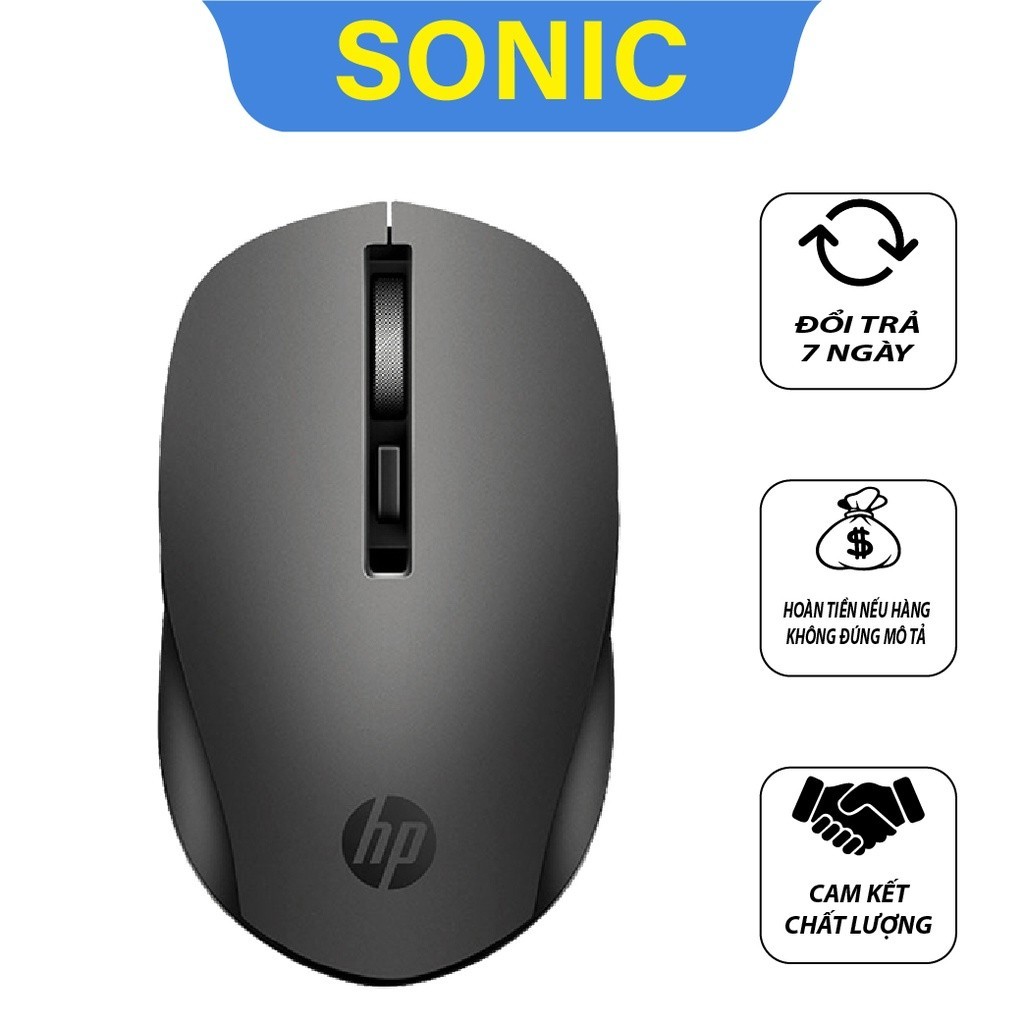 chuột máy tính không dây HP s1000 plus 1600dpi- sonic | Shopee Việt Nam