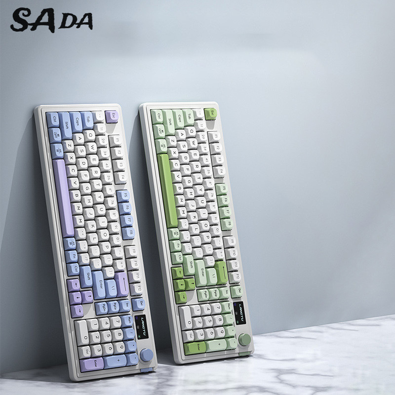 SADA Bàn phím có dây 2.4g Bluetooth ba chế độ Langtu L98, bàn phím văn ...