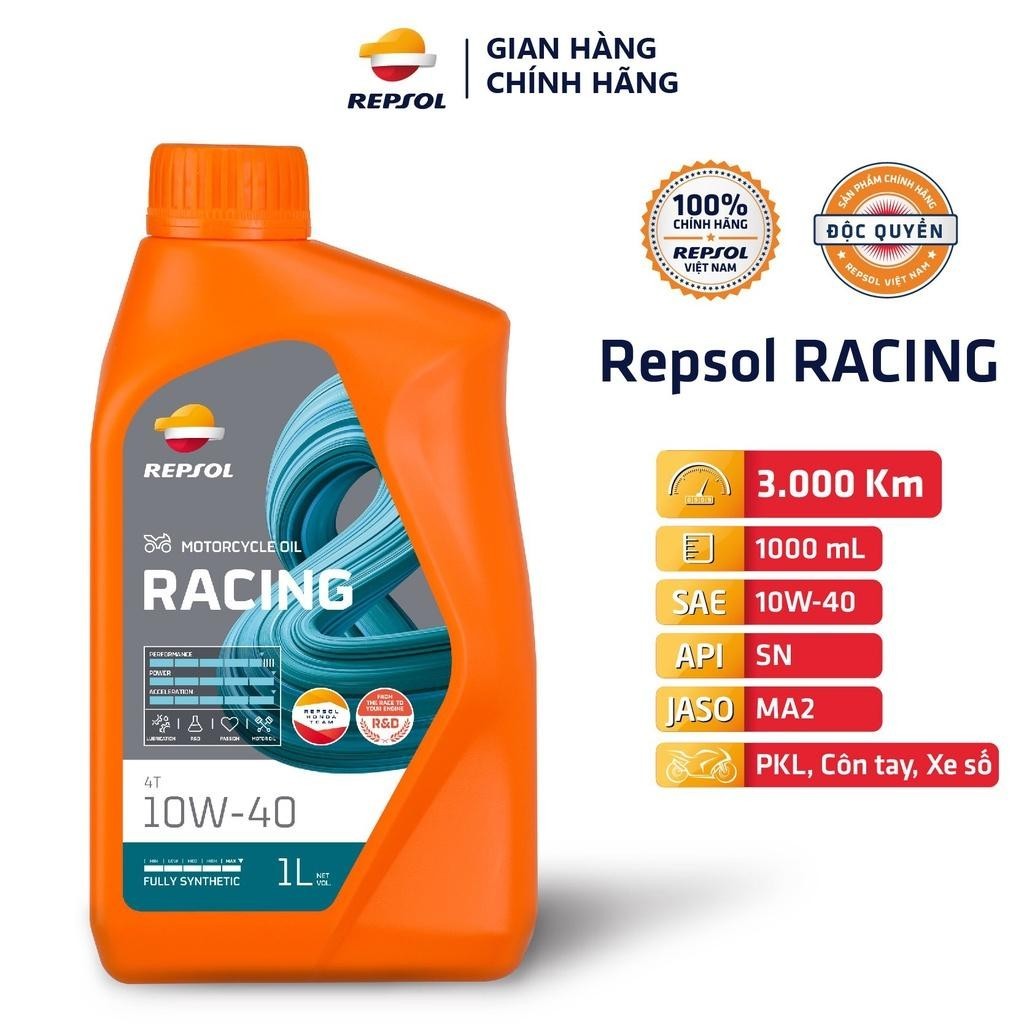 [Có Chiết Lẻ] Dầu Nhớt Xe Số Repsol Racing 4T 10w40 1L | Shopee Việt Nam