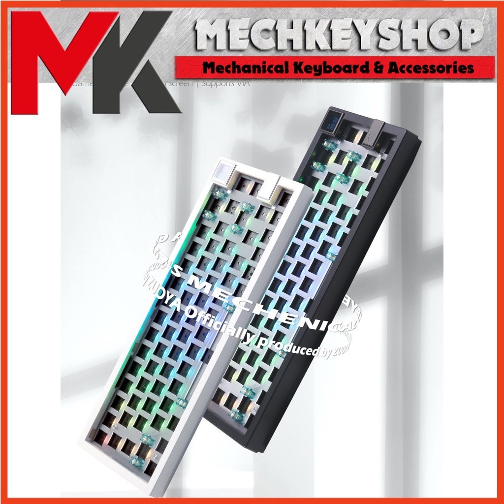 [Có sẵn] Kit bàn phím cơ Zuoya GMK67S không dây 3 mode keymap VIA RGB hotswap mạch xuôi | Shopee ...