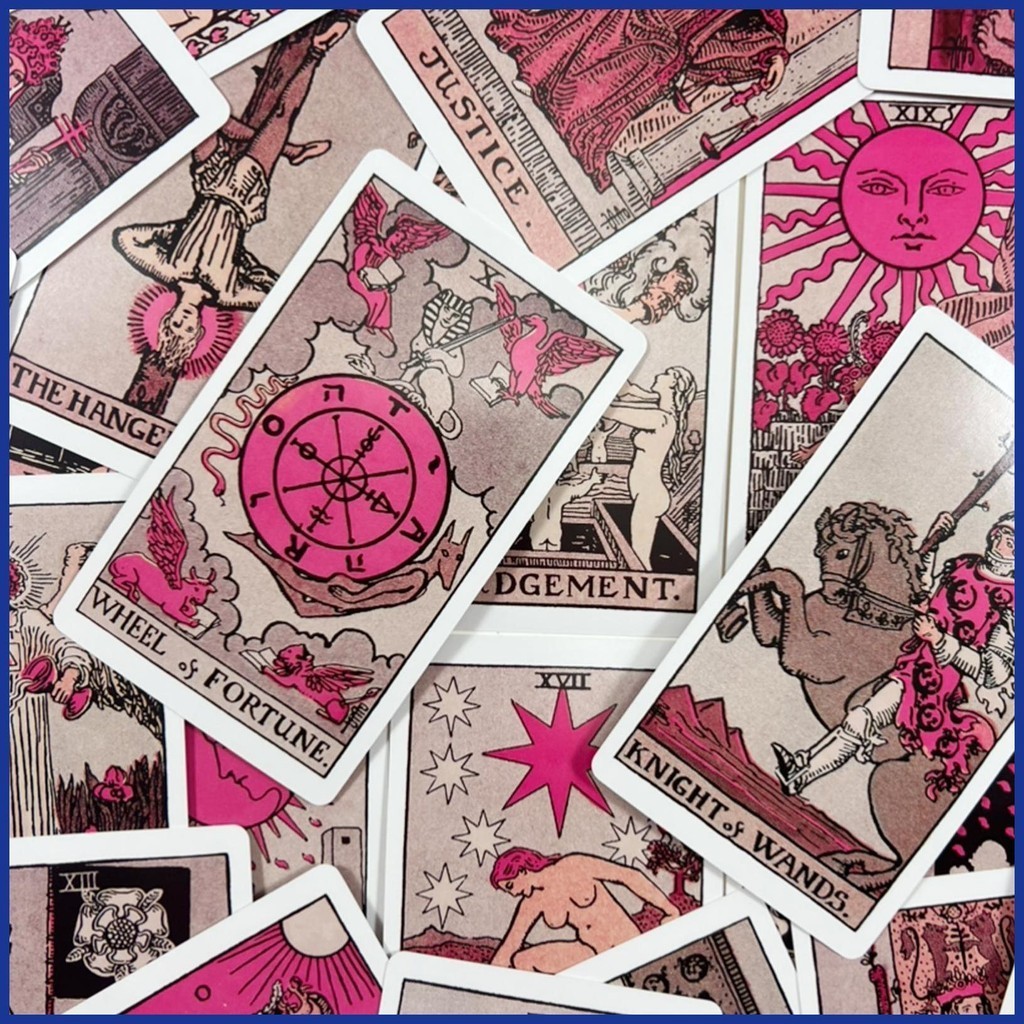 Weird World Tarot Fantastic Pink Tarot Deck Waite Tarot Board Game ...