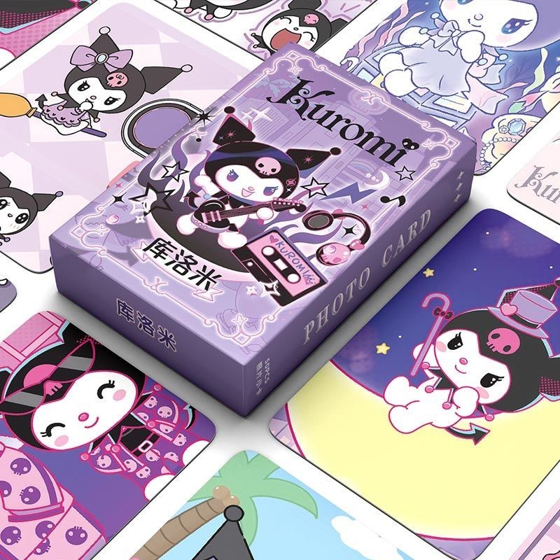 55 Cái / hộp Kuromi Photo Card Sanrio Laser Lomo Cards Collection ...