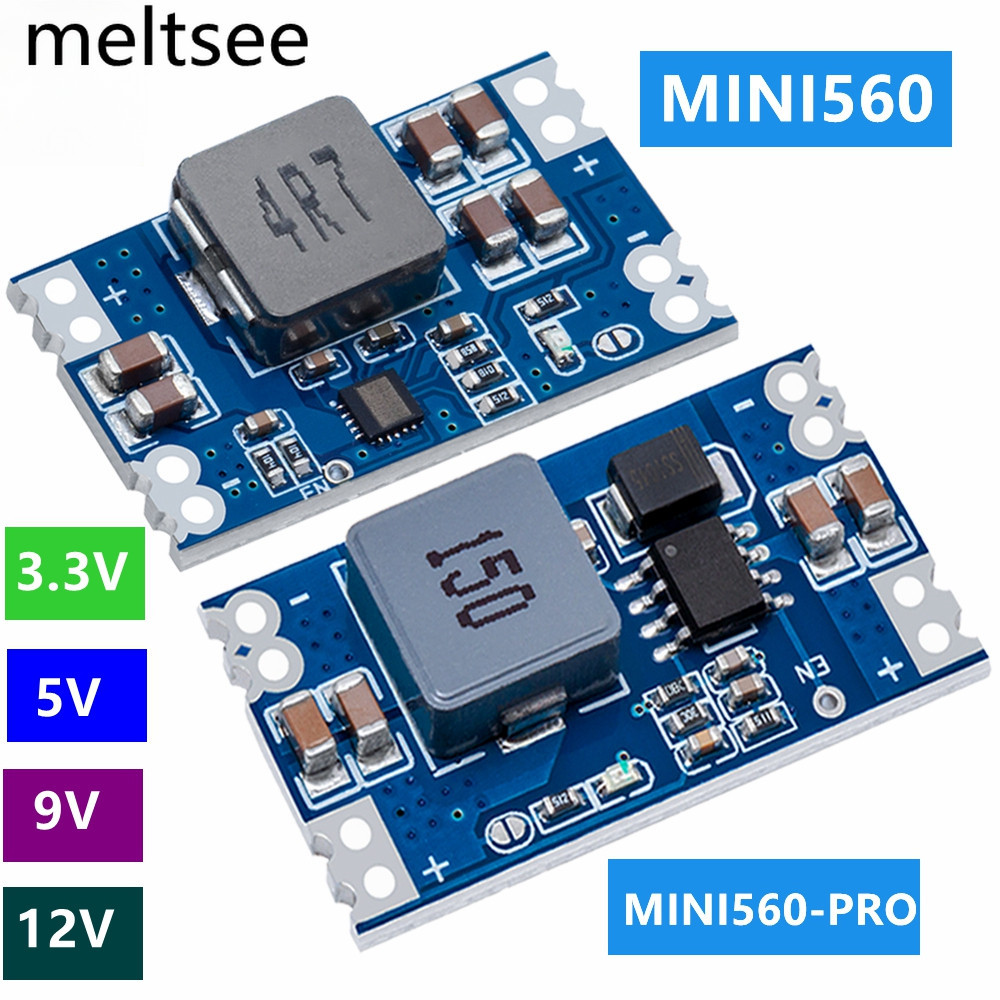 Mini560 / Pro 5A Đầu ra hiệu quả cao 3.3V 5V 9V 12V Bước xuống DC-DC Bộ điều chỉnh điện áp Buck ...