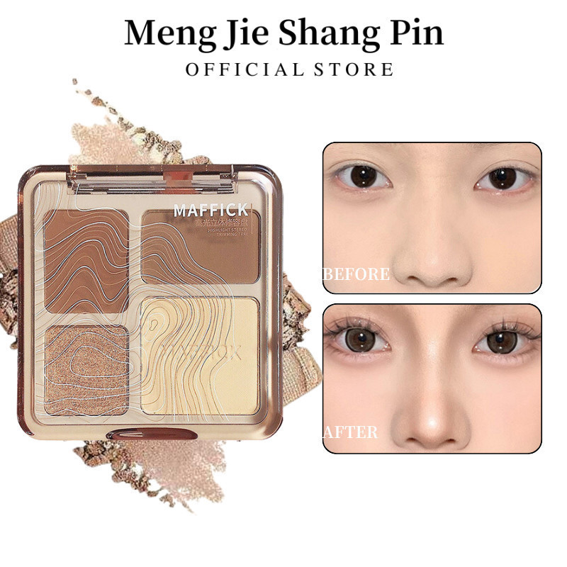 Maffick 4 Màu Contouring Palette Highlighter Contouring Matte ...