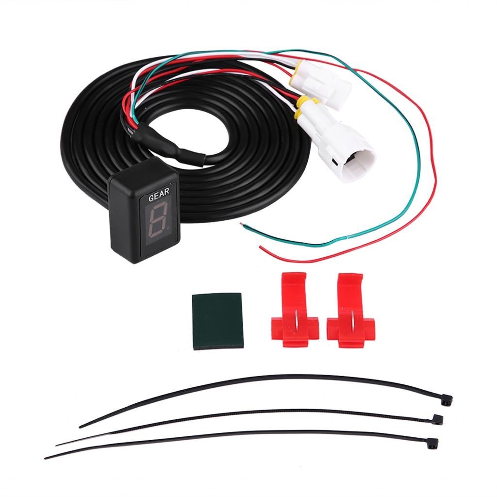 VBESTLIFE Motorcycle ECU Plug Mount 6 Speed Digital Gear Indicator ...