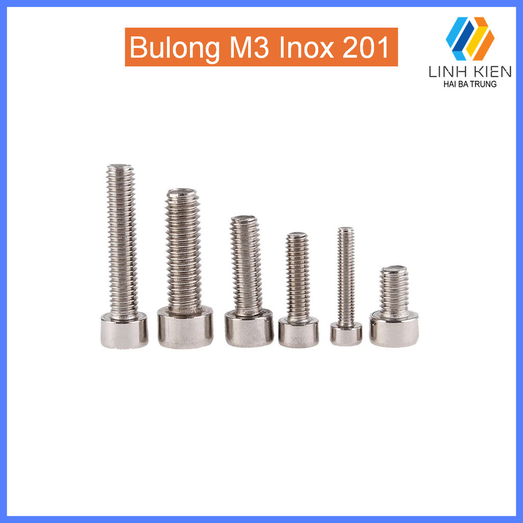 [Có sẵn] Bulong Lục Giác Đầu Trụ M3 (SL 10c) | Shopee Việt Nam