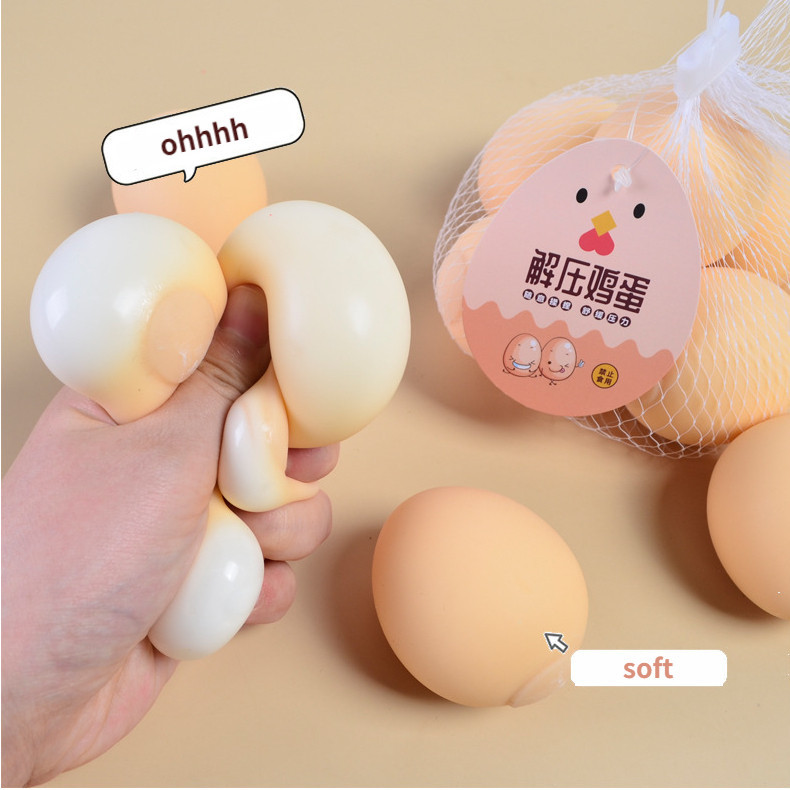 Squishy Đồ Chơi Mô Phỏng Túi Lưới Trứng Pinch Âm Nhạc Tpr Chậm Phục Hồi Bột Túi Trứng Giải Nén