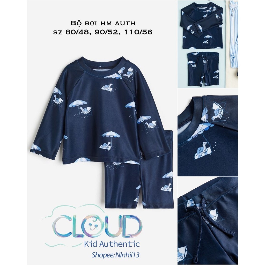[Cloudkid] Bộ bơi HM CHINA size 80/48 (6-12m), 90/52 (1-2y) , 110/56 (2-4y) ĐỌC KĨ LƯU Ý Ạ ...