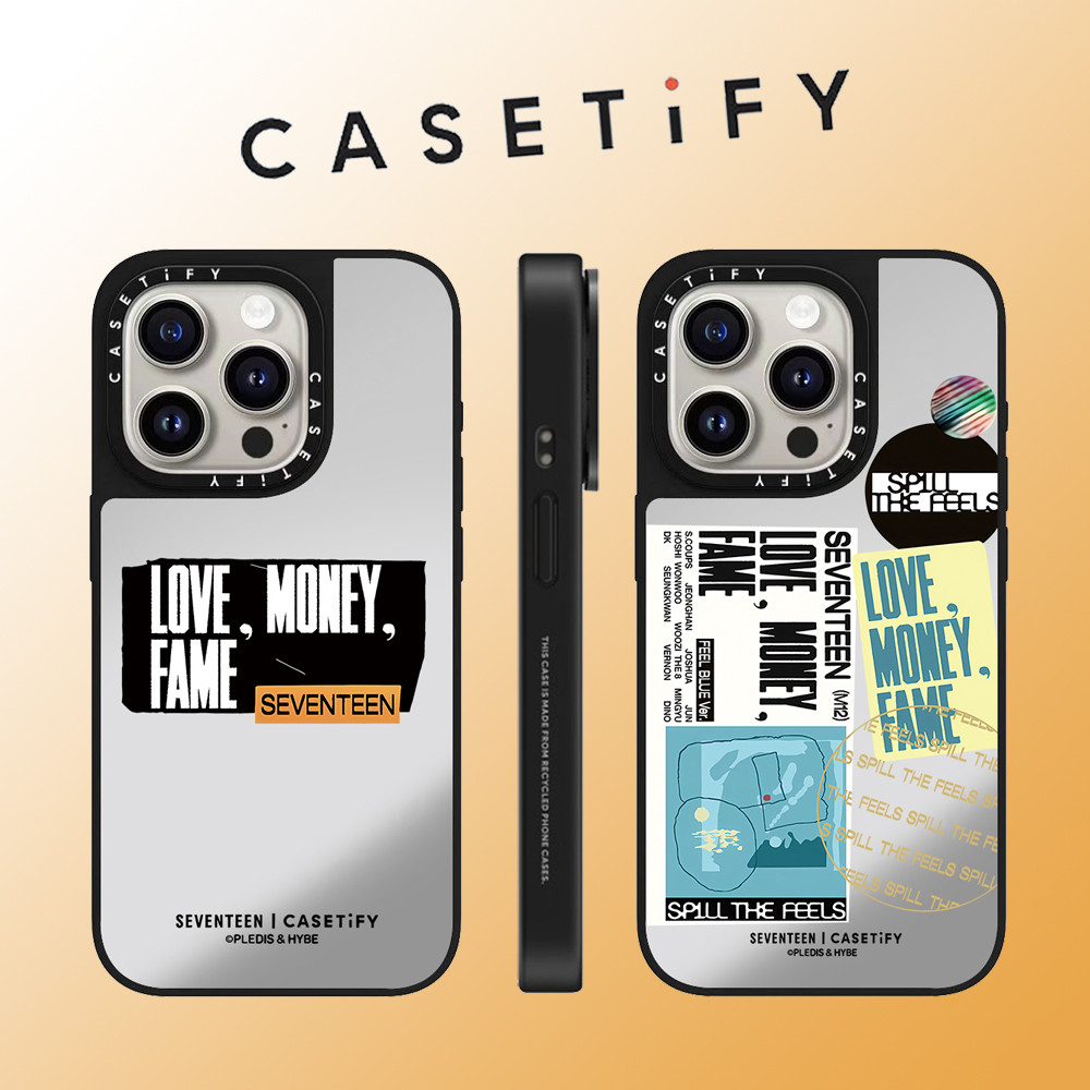 Casetify SEVENTEEN Nam đội nhãn gương mặt Ốp điện thoại cho iPhone 16 Pro Max 15 Plus 14 ProMax ...