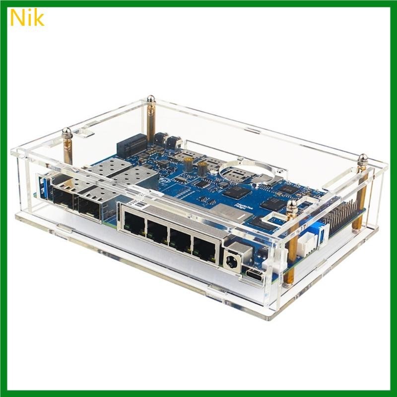 Nik Trong Suốt Cho Banana Pi R4 Acrylic Case Enclouse Box Cải Thiện Tản ...