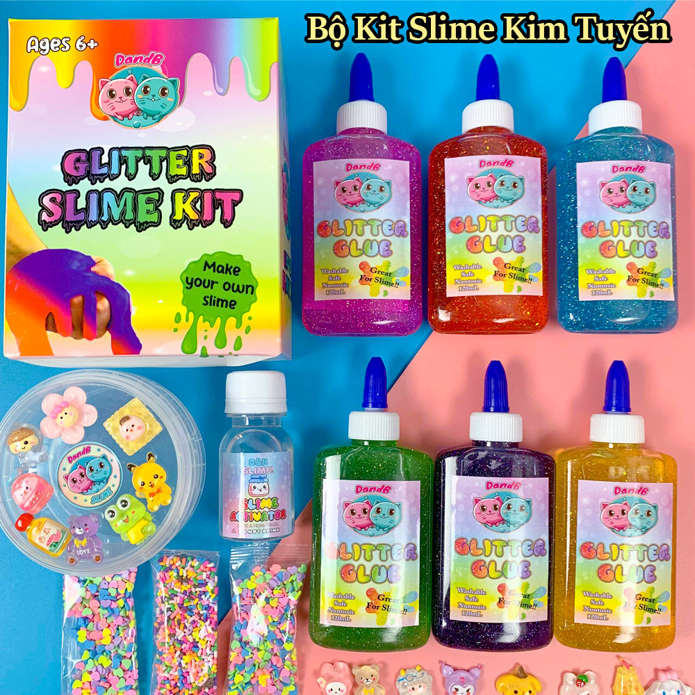 Bộ Kit Làm Slime Kim Tuyến (Glitter Slime) Được Chọn Màu - Nguyên Liệu ...