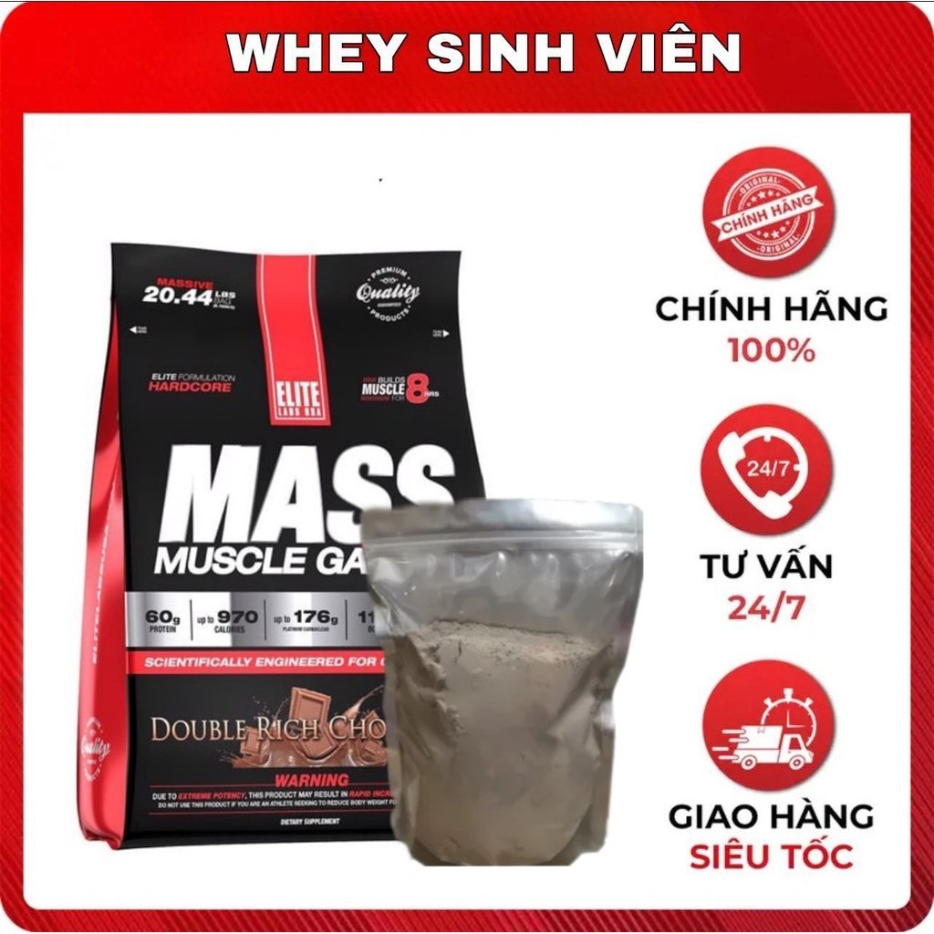 [HÀNG SHARE] Sữa Tăng Cân Tăng Cơ Nạc Elite Labs Mass Muscle Gainer chiết lẻ 1KG tại Whey Sinh ...