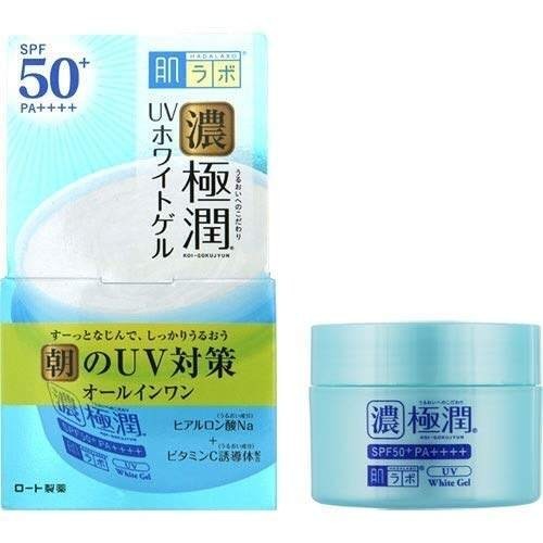 Kem dưỡng trắng da Rohto Hada Labo Gokujun UV 90g SPF50 tất cả trong một - trực tiếp từ Nhật Bản ...