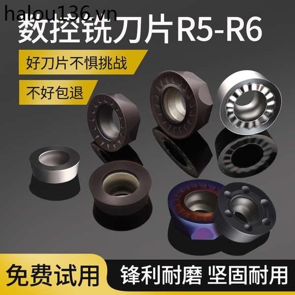 R R5 Lưỡi phay CNC R6 Dao phay RPMW1003 Phay bề mặt cacbua Lưỡi bay ...