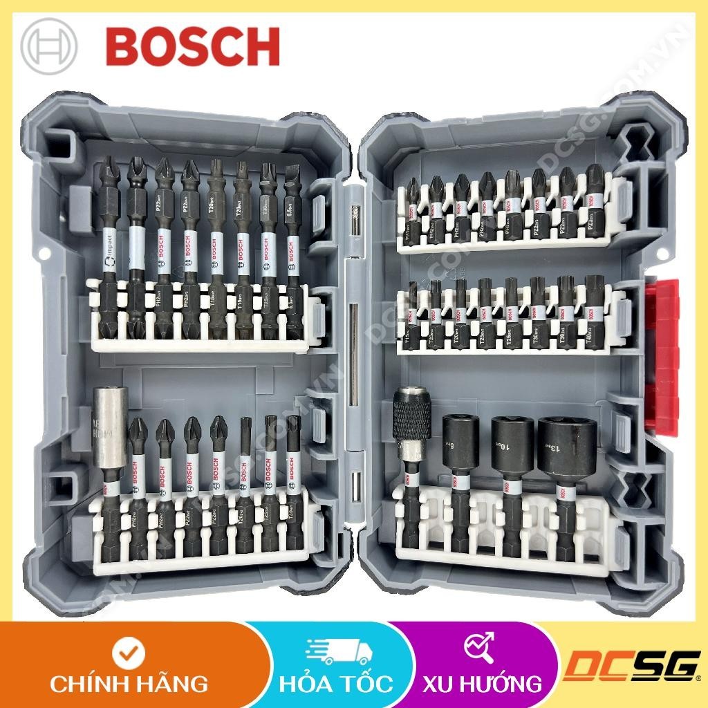 Bộ mũi vặn vít ImpactControl 36 chi tiết Pick & Click Bosch 2607017568 ...