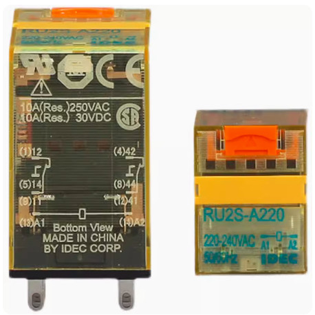 Rơle Idec Izumi RU2S-C-D-CD-D24-A220-A24-A110-D12 RU4S-C-D-CD-D24-A220 ...