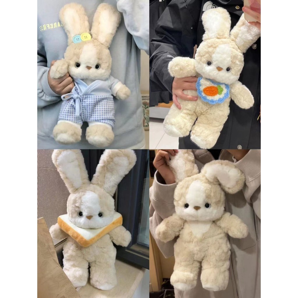 Chúc ngủ ngon Thỏ mặc quần áo Thỏ thỏ Đồ chơi sang trọng | Shopee Việt Nam