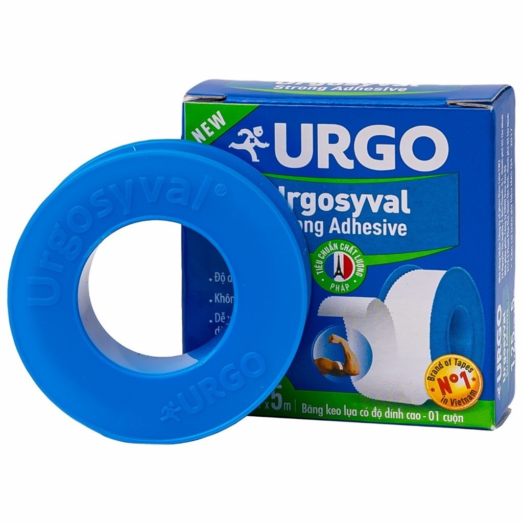Băng keo URGOSYVAL-y tế lụa có độ dính cao URGO Syval Strong Adhesive ...