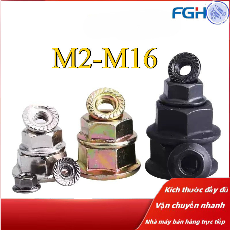 ecu liền long Thép carbon (ê cu)/Đai ốc liền phẳng Mạ niken/Màu kẽm Đai ...