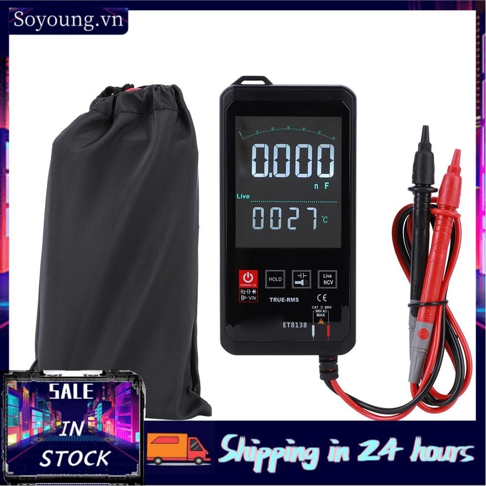 Portable Intelligent Touch Screen Digital Multimeter True RMS DC AC ...