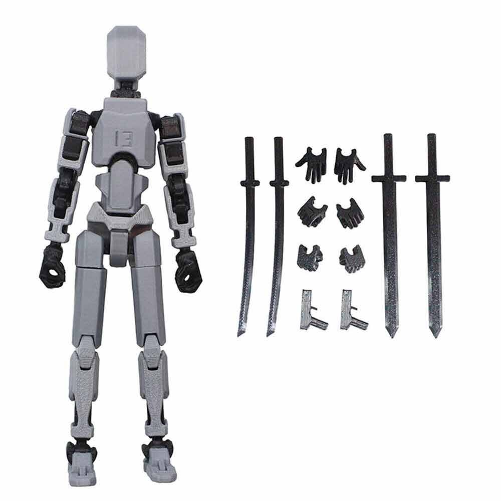 T13 multi joint movable 3D printing doll DIY Titan13 action diagram and ...