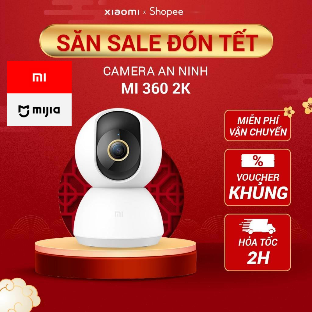 Camera Giám Sát Wifi Xiaomi mi 360 2K 1296P Xoay 360 độ Đàm Thoại 2 ...
