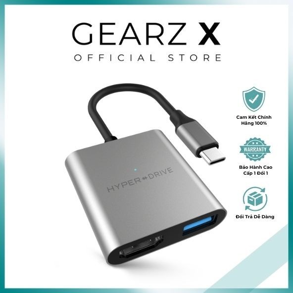 [CHÍNH HÃNG] CỔNG CHUYỂN HYPERDRIVE 4K HDMI 3-IN-1 USB-C HUB FOR ...