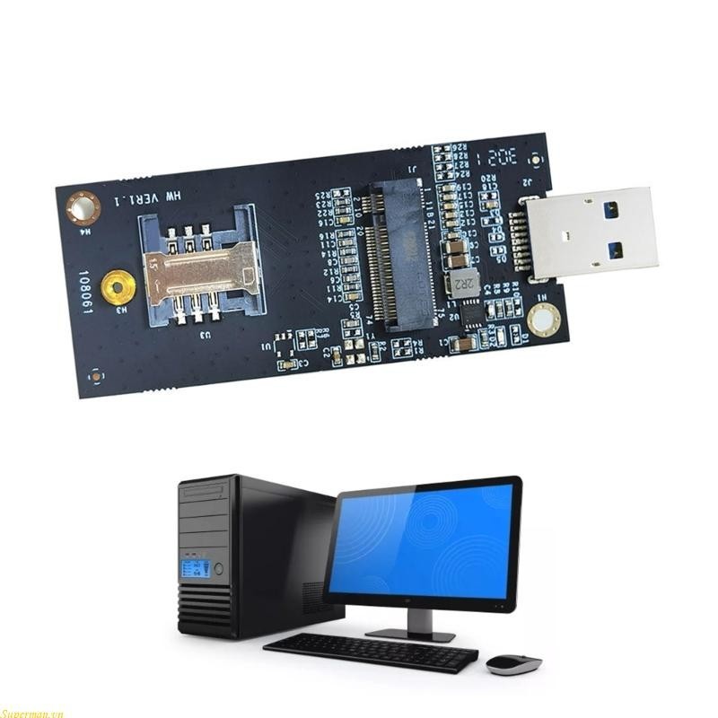 Bảng điều hợp kiểm tra mô-đun WWan NGFF Key-B sang USB3 0 3G 4G 5G tốt ...