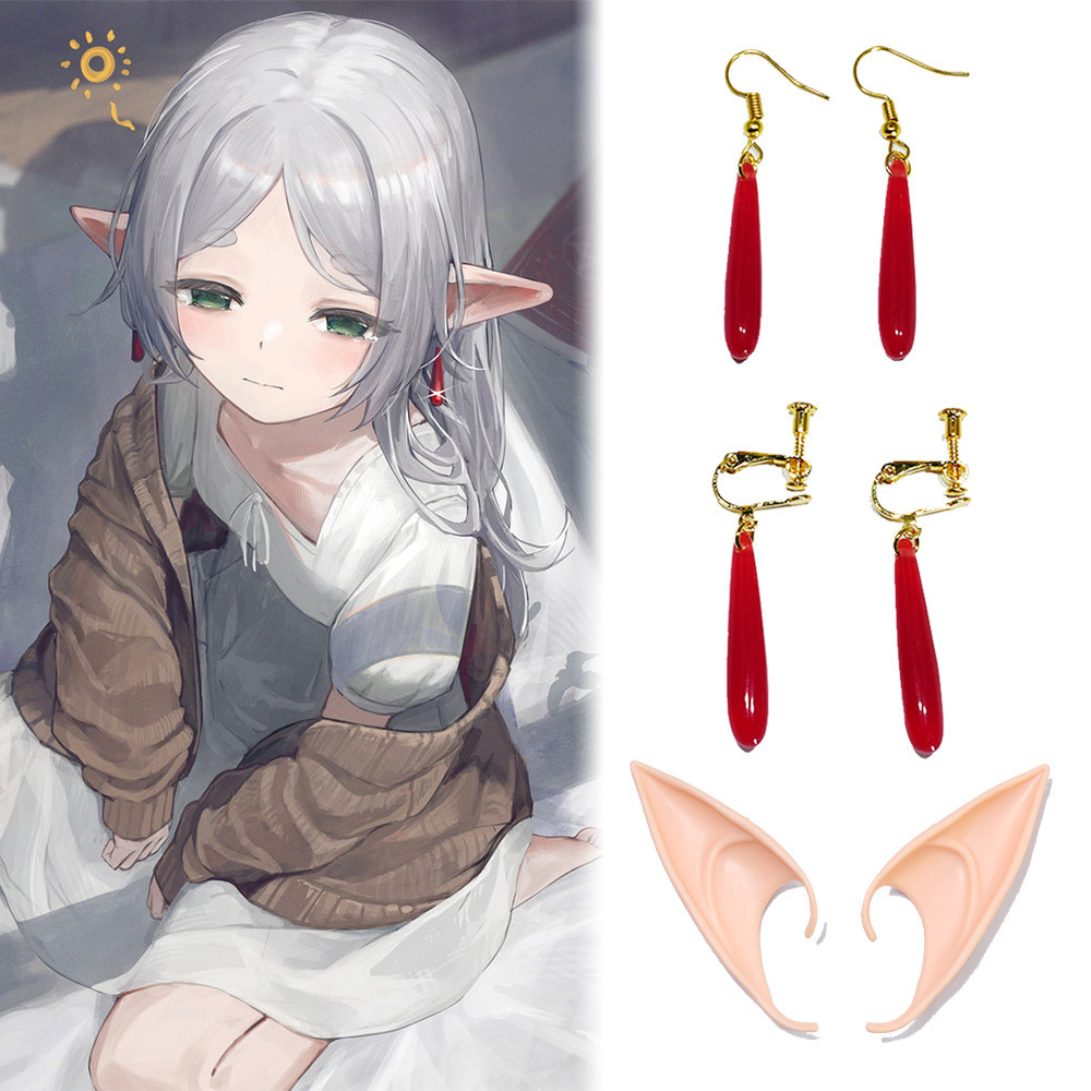 Frieren Tại Đám Tang Bông Tai Frieren Elf Tai Kẹp Tai Nhẫn Anime ...