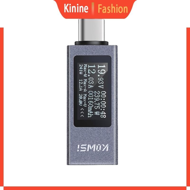 Kin KOWSI USB Tester Màn hình LED USB C Meter Điện áp di động Máy kiểm ...