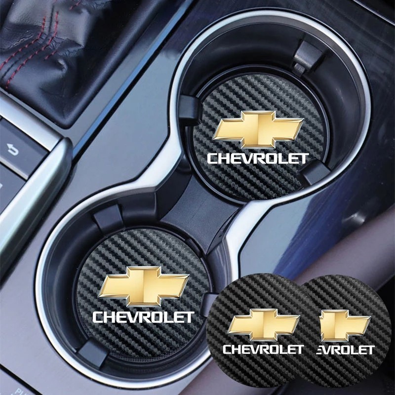 2 Chiếc Sợi Carbon Coaster Chống Ồn Nước Cốc Đệm Cho Xe Chevrolet Cruze ...