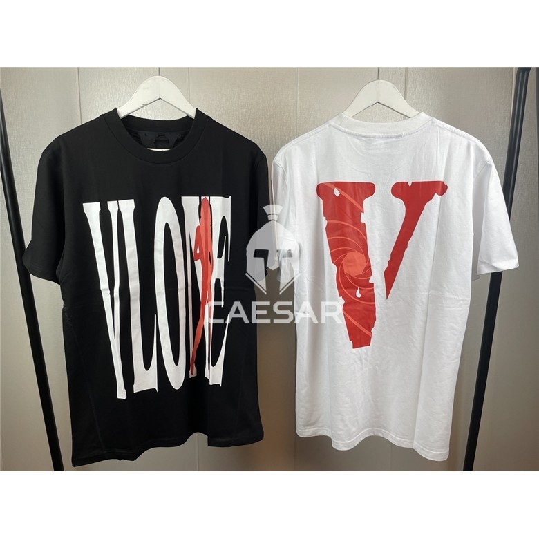 Vlone Evil City Vice City Font Xoắn Ốc Lớn Chữ V In Nam Cổ Tròn Tay ...