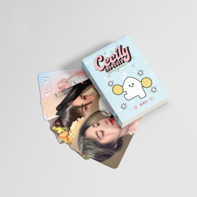 50-55pcs Chinese Actor Cecily Ju Jingyi TNT Hologram Laser Lomo cards ...