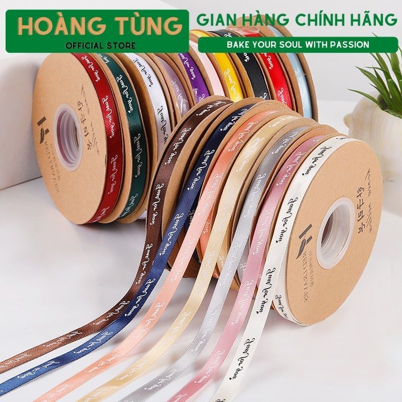 Cuộn Ruy Băng 1cm In Chữ Just For You, Duy Băng 1cm Chữ | Shopee Việt Nam