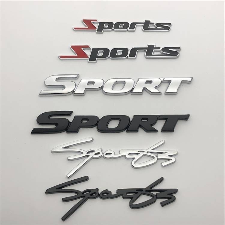Sport Sport Modified Car Badge Sport Metal 3d Stereo Car Stickers Tail ...