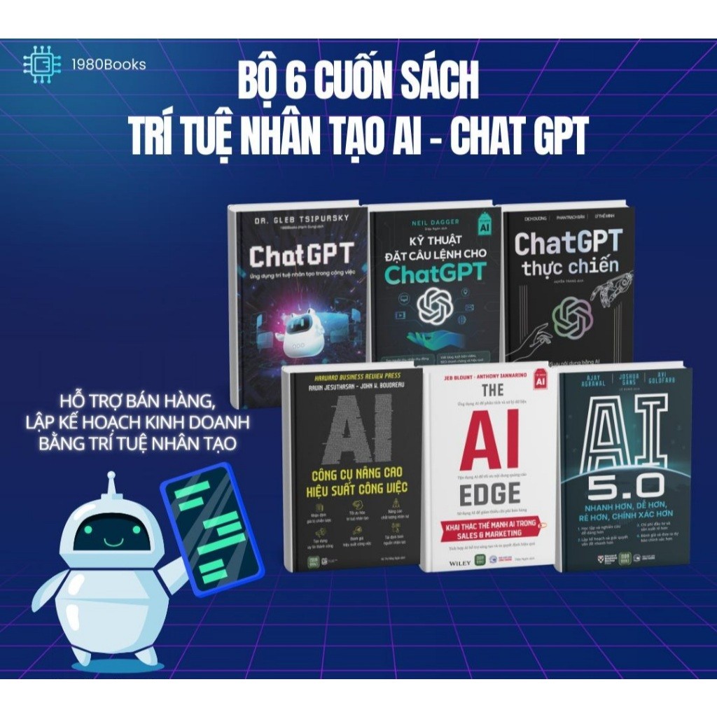 Sách - Combo 6 : Kỹ Thuật Đặt Câu Lệnh Cho Chat GPT + Chat GPT Thực ...
