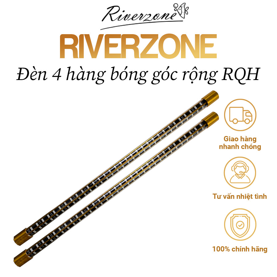 Đèn led hồ cá 4 hàng bóng góc rộng Riverzone RQH thế hệ mới nhất giúp đỏ cá không đỏ nước dành ...