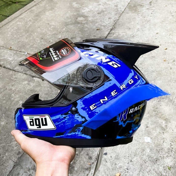 Mũ bảo hiểm fullface agu Tem Racing chính hãng tặng túi đựng nón ...
