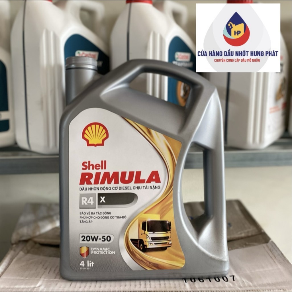 Dầu Nhớt Shell Rimula R4 X 20W-50 4L | Shopee Việt Nam