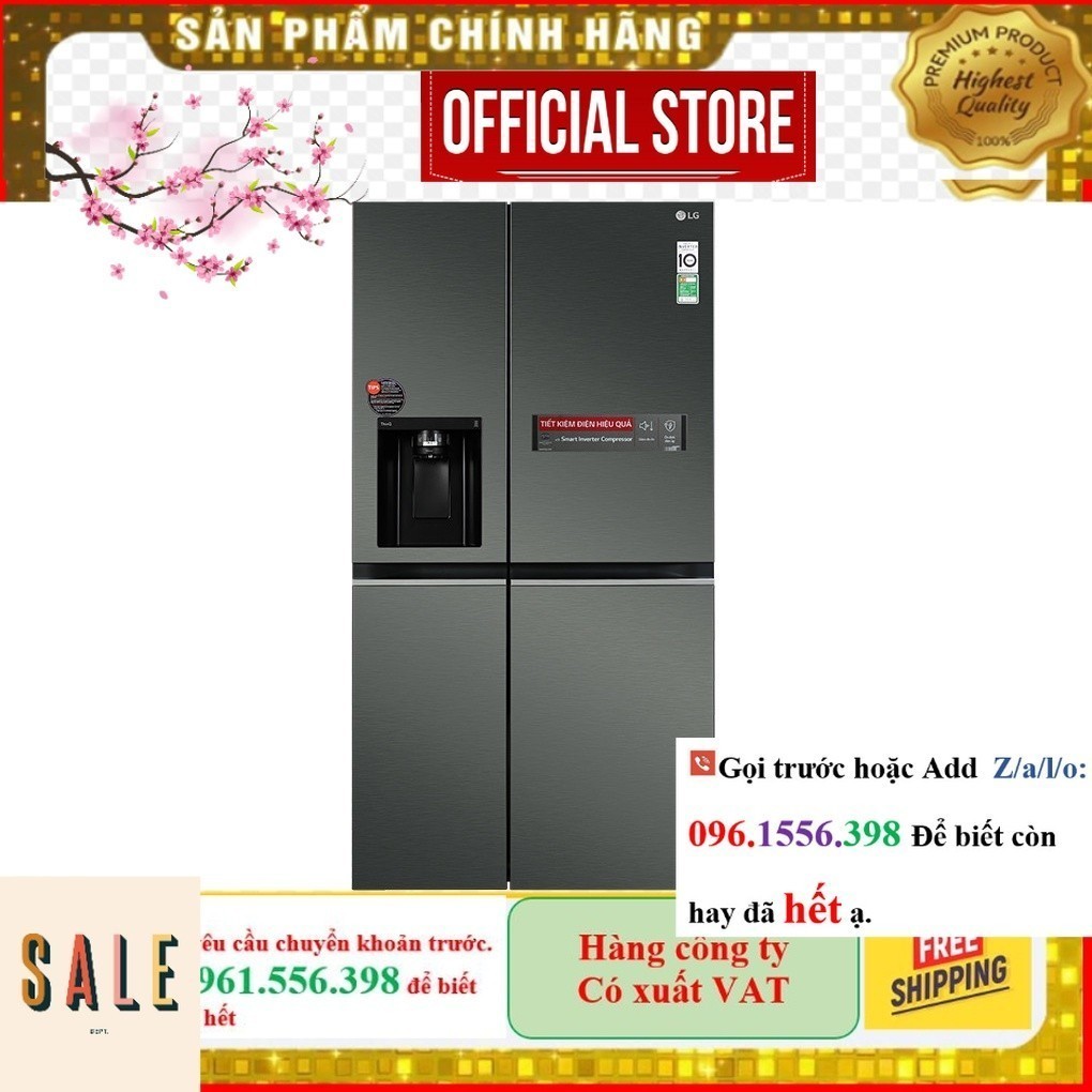 Kho Tủ lạnh LG Side by side Smart Inverter™ với công nghệ DoorCooling+™ và ngăn lấy nước ngoài ...