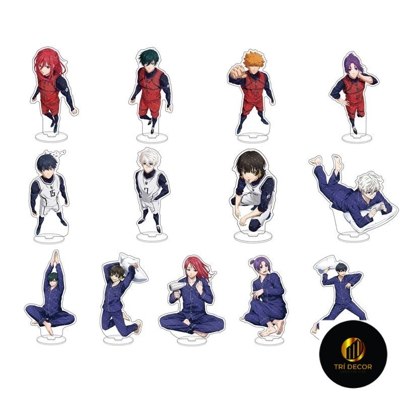 Mô hình Standee Blue Lock Isagi Nagi Meguru Chigiri Reo Sae Itoshi Rin ...