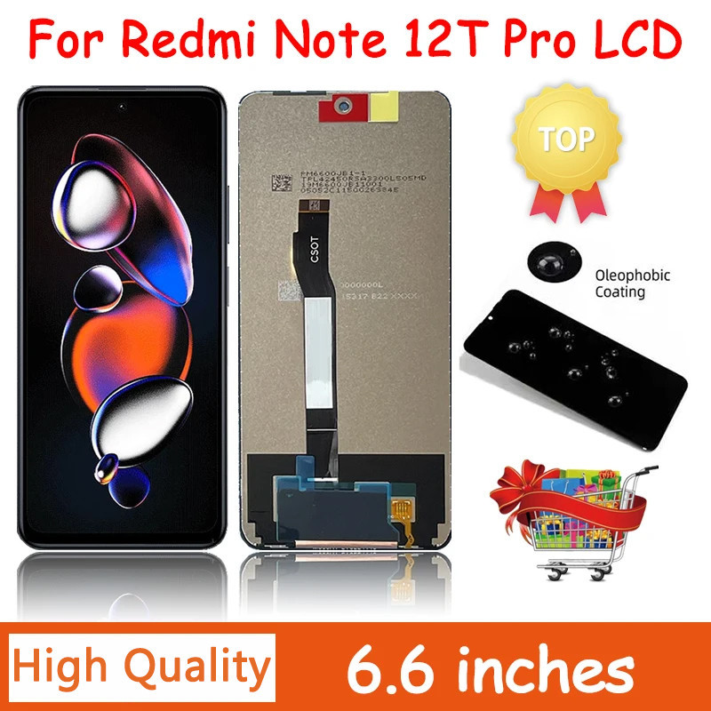 6.6 'Dành Cho Xiaomi Redmi Note 12T Pro Màn Hình LCD Bộ Số Hóa Màn Hình Cảm Ứng Cho Redmi ...