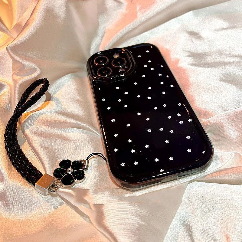 Full Screen Small White Flower Phone Case for iPhone15 14pro Carrying ...