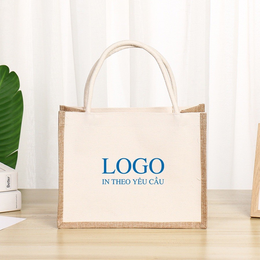 (GIÁ SỈ IN YC) Túi vải Đay iCase kích thước 35x27x13cm màu sắc IN HÌNH ...