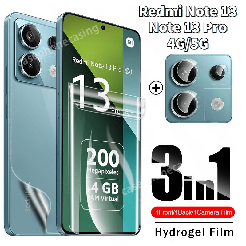 Phim Dán Hydrogel Bảo Vệ Camera Trước Sau 3 Trong 1 Cho Redmi Note 13 Pro Plus 5G 4G Note13 ...