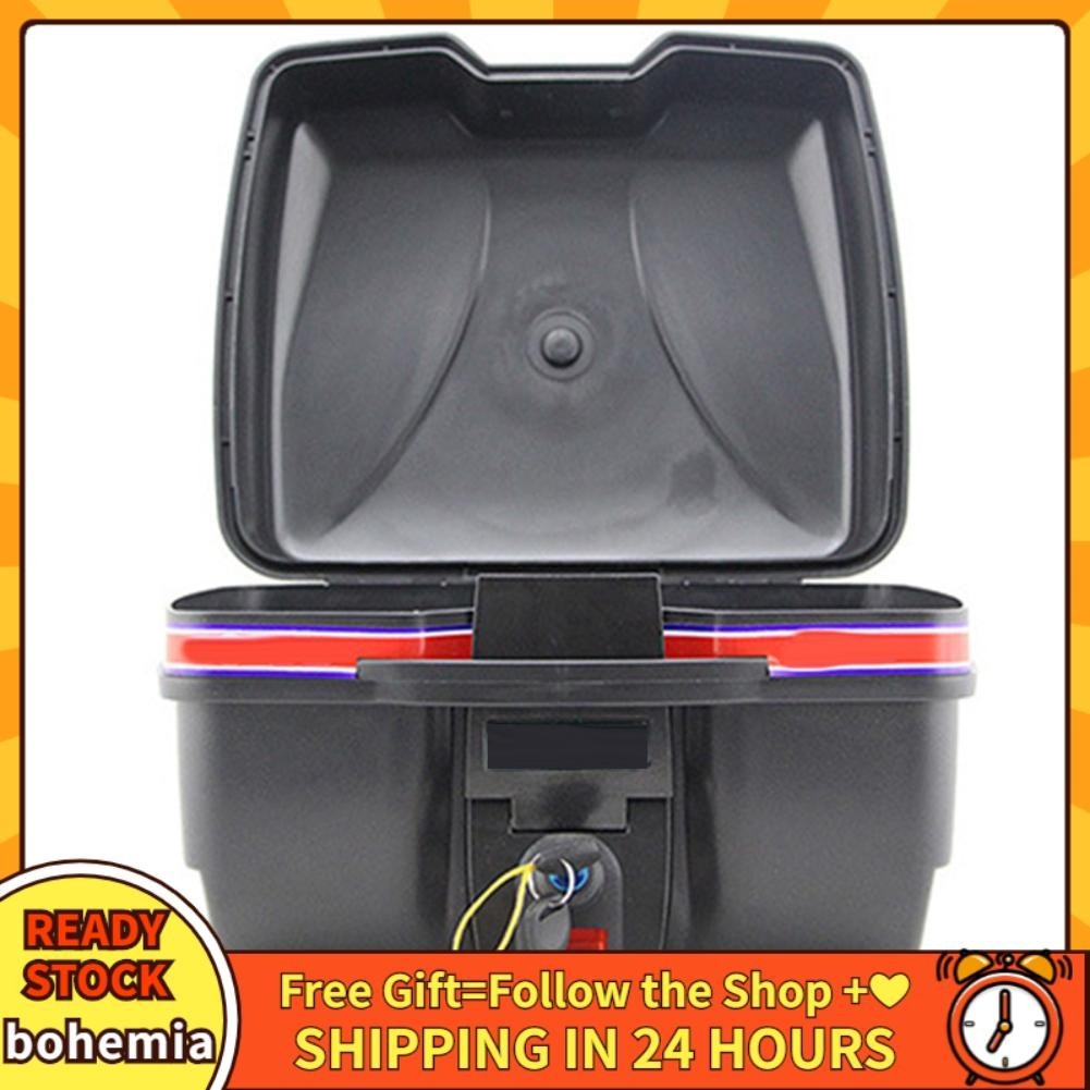 Motorcycle Tail Trunk Waterproof Impact Resistant Scratch Rear Top Box ...